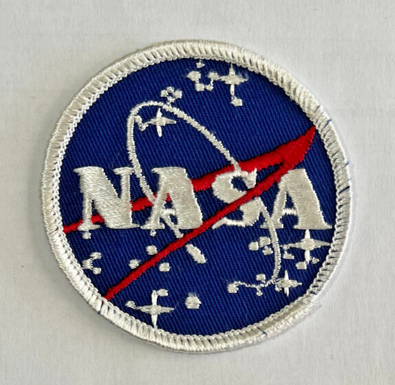 Vintage 80s NASA Original “Meatball” Logo Space Patch Navy Blue/Red ...