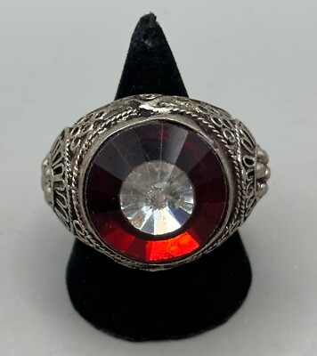 Vintage Original Roman Glass stone old solid silver Stunning Wonderful ...