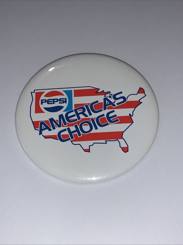 PEPSI AMERICA'S CHOICE SODA POP DRINKING BEVERAGE ADVERTISING USA PIN ...
