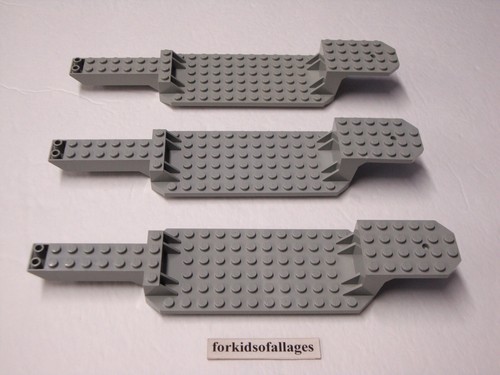Lego 30184 Tractor Trailer Base 6x26 Old Light Gray -- 3 Truck Vehicle ...