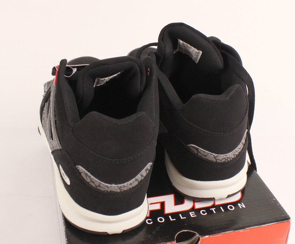 FUBU The Collection Men' Size 12 Black Reed 3 Mid Cut Lace Up Athletic ...