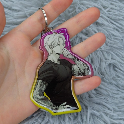 Mynhyuk Yaoi Keychain Shaker Resin Anime Otaku Gift Handmade BL Keyring ...