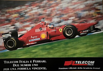 Ferrari Telecom Italy Poster Original Advertising - '90 | eBay