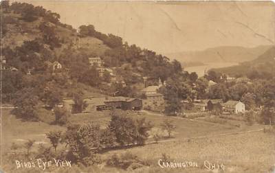 E73/ Clarington Ohio RPPC Postcard Monroe County 1910 Birdseye View ...