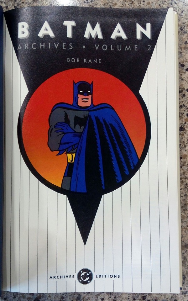 Batman Archive DC Editions Vol. 1-2 Set! Excellent condition! | eBay