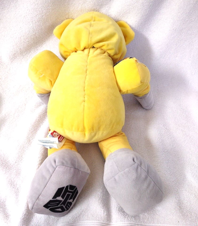 Build A Bear Transformers Bumble Bee Plush Bear 16" From 2017 | eBay