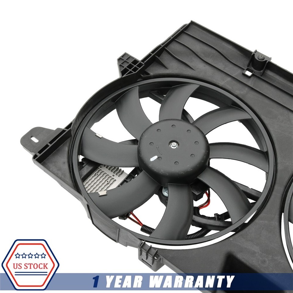 FO3115177 Dual Radiator Condenser Cooling Fan Assembly For Ford Edge ...