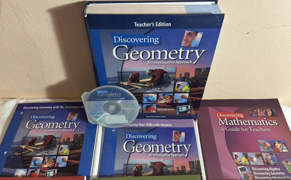 TEACHING RESOURCES PACKAGE Discovering Geometry by Serra w/ Test ...
