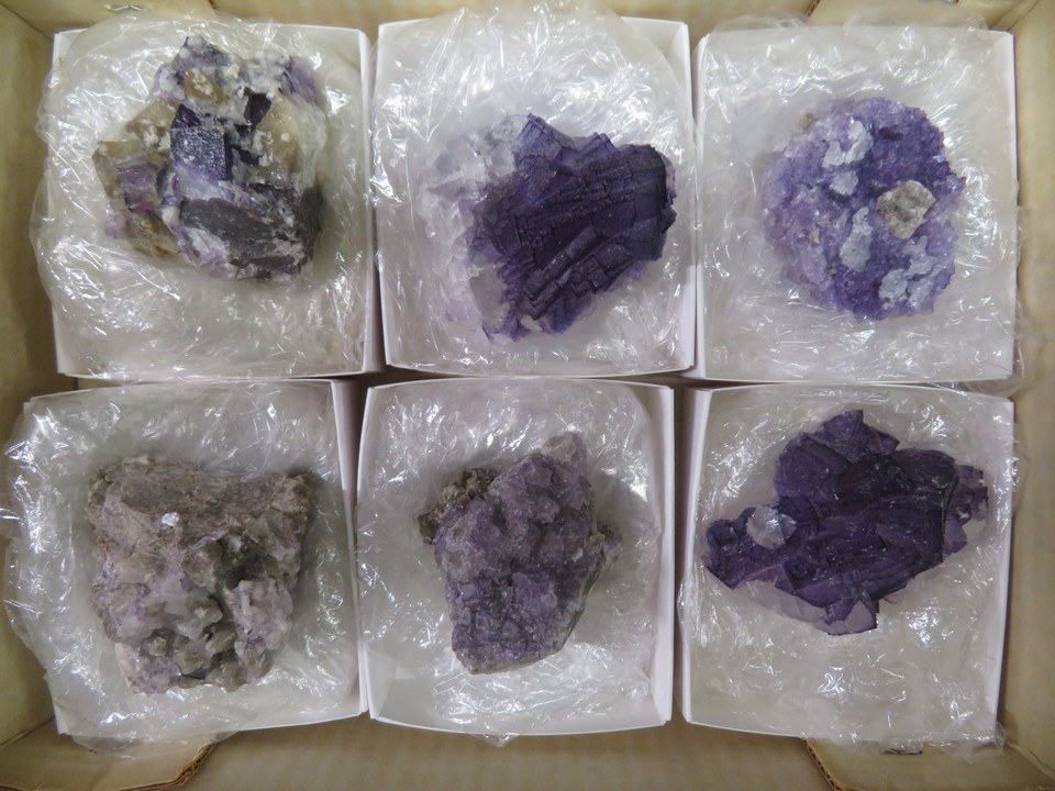 6 piece Awesome Fluorescent Fluorite Flat El Filo Mine Mapimi Durango Mexico | eBay UK