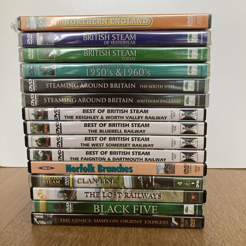 Joblot Bundle Of 15 Railway DVDs Train Journey British Steam Locomotive ...