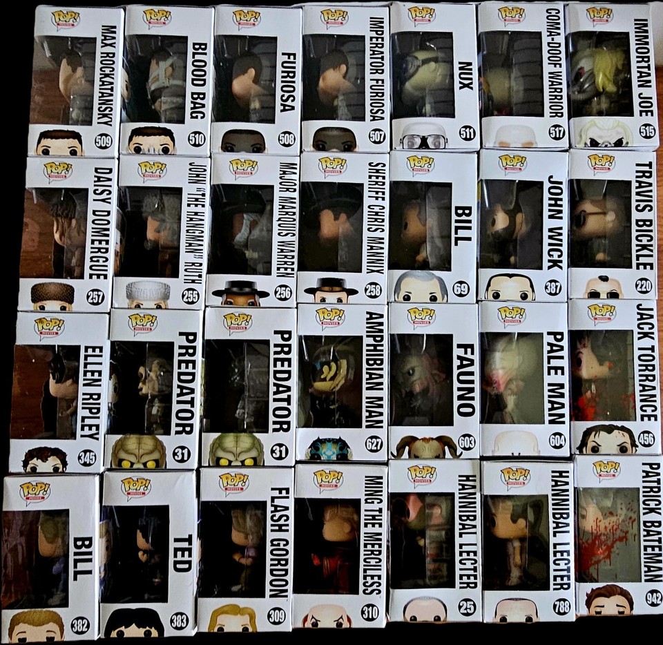 Movie Pop! Lot 28: Mad Max Fury Road • H8ful Eight • John Wick • Aliens ...