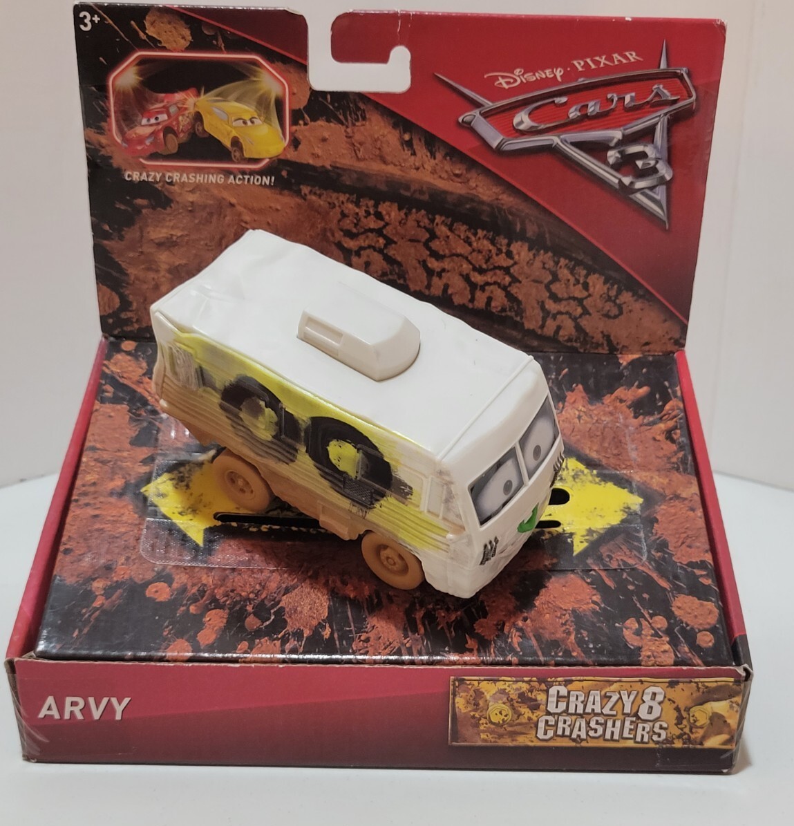 Mattel Disney Pixar Cars GBJ44 - Arvy Mud Racer 9cm Long