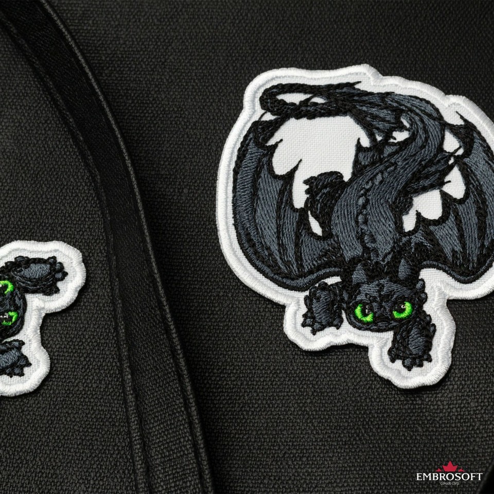 How to Train Your Dragon Crawling Toothless Character Embroidered Patch ...