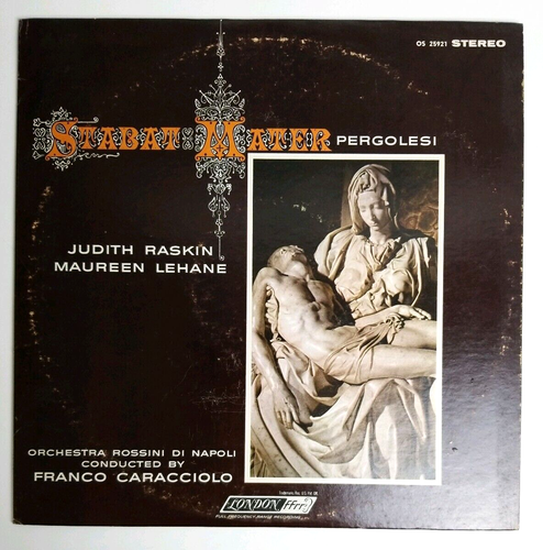 Stabat Mater Pergolesi Judith Raskin Maureen Lehane Franco Caracciolo ...