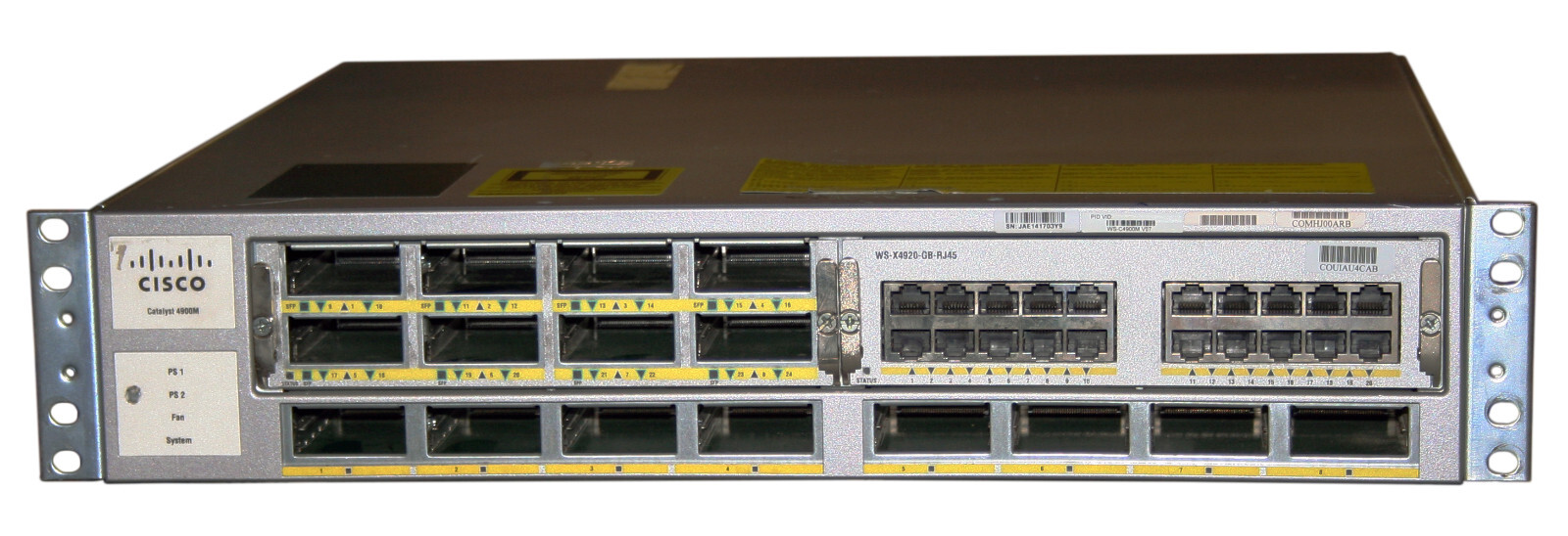 Cisco WS-C4900M, 8-Port 10Gb/s Ethernet Switch w/ 1* WS-X4920-GB-RJ45 ...