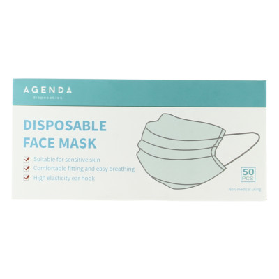 Agenda Disposable Face Masks (50 Masks) | eBay