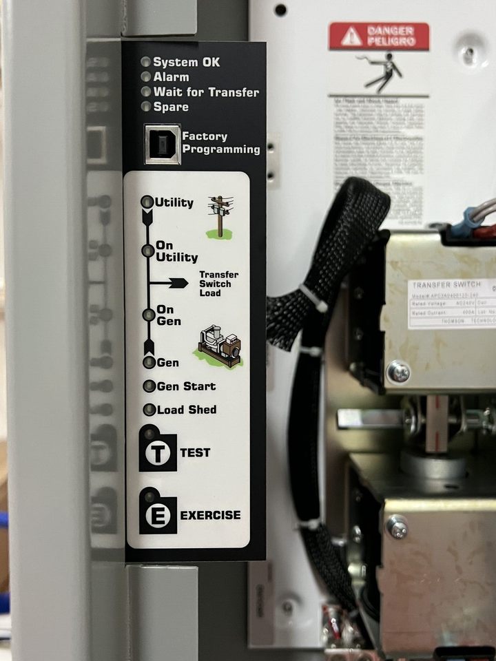 Thomson 400 Amp 3 Poles NEMA 3R Outdoor - Automatic Transfer Switch 208 ...