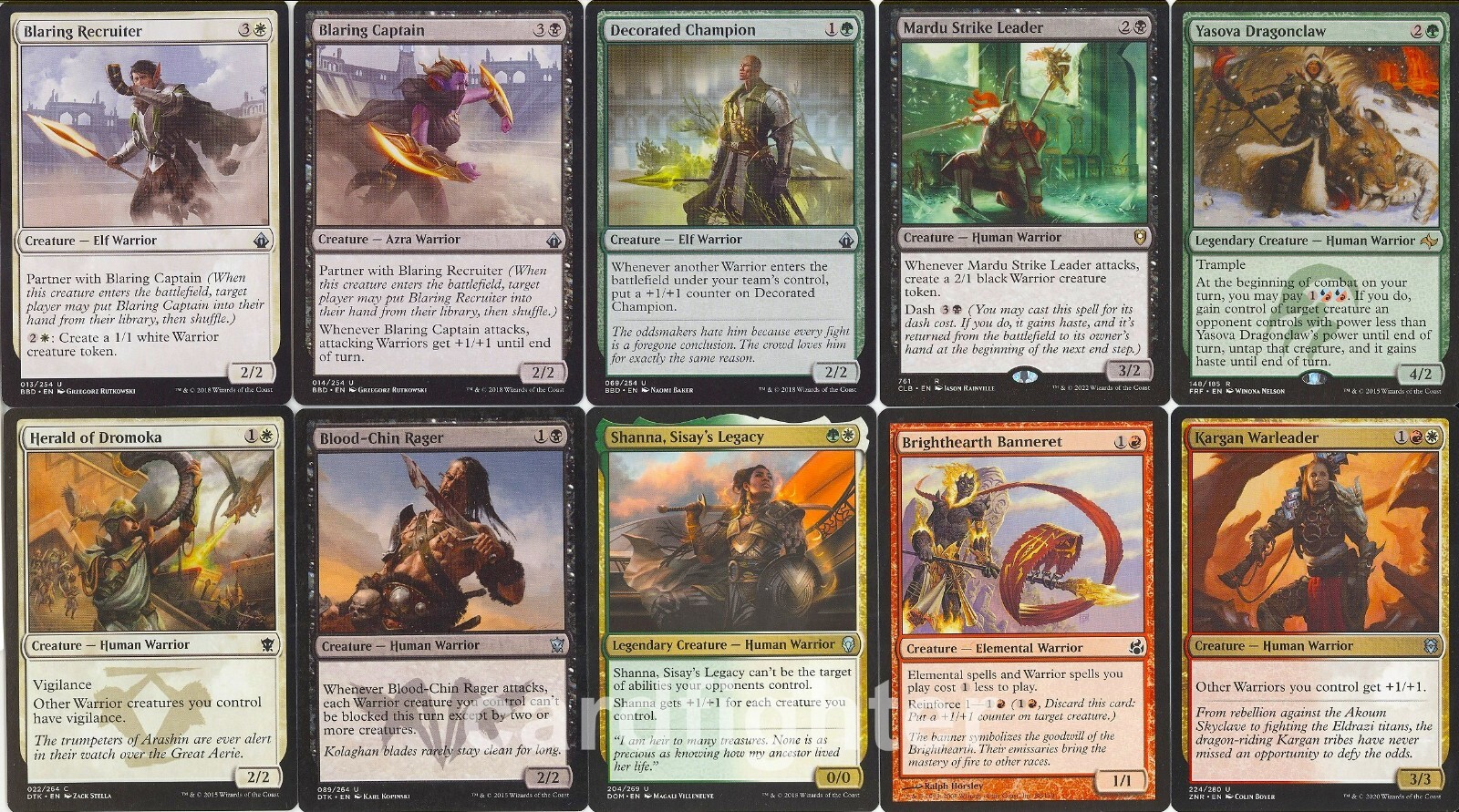 Warrior Tribal Commander EDH Deck - Najeela, the Blade-Blossom - MTG ...