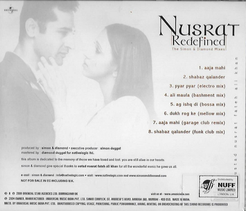 Nusrat Fateh Ali Khan - Redefined The Simon & Diamond Mixes - CD | eBay