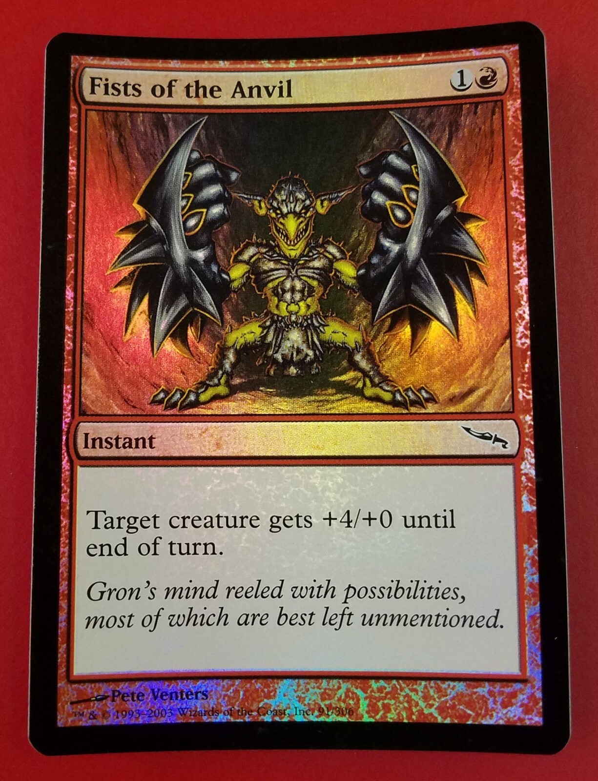 1x Fists of the Anvil | FOIL | Mirrodin | MTG Magic Cards | eBay