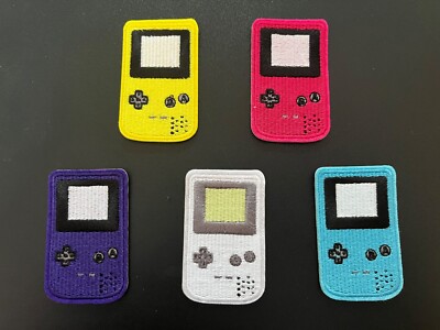 GAMEBOY IRON ON BADGE SEW ON PATCH EMBROIDERED GAMES CONTROLLER | eBay UK