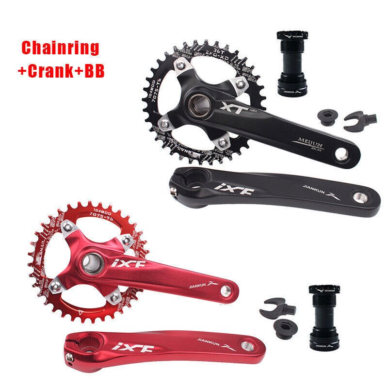 US Bicycle Crankset With BB 104BCD 32-42T Chainring 170mm Crank Fit Shimano/SRAM | eBay