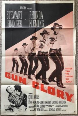 Stewart Granger GUN GLORY R60s 27x41 Movie Poster 993 | eBay