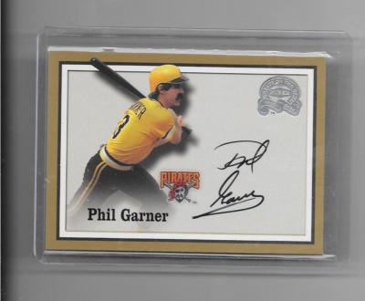 2000 Greats of the Game - PHIL GARNER - Gold Border Autograph - PIRATES ...