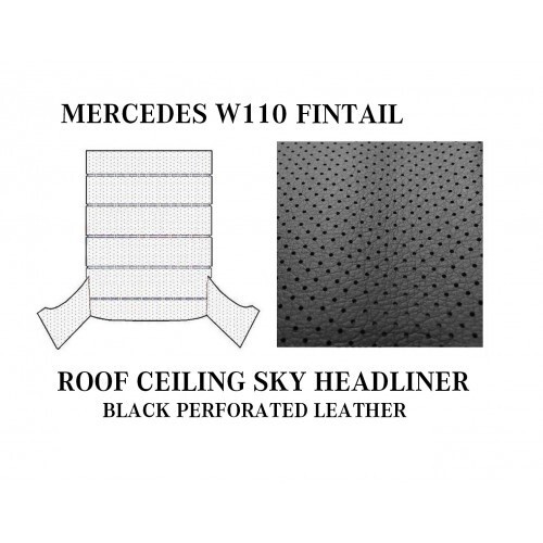 Mercedes W110 Fintail Roof Ceiling Sky Headliner Black Perforated ...