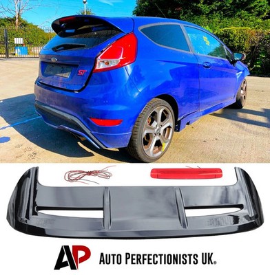 For Ford Fiesta 'ST Look' Style MK7 MK7.5 Gloss Black Rear Boot Roof ...
