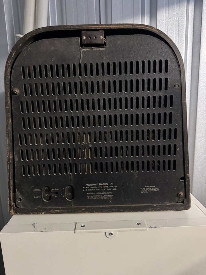 Murphy A46 Vintage Valve Radio From The 1930s Made In England Retro ...