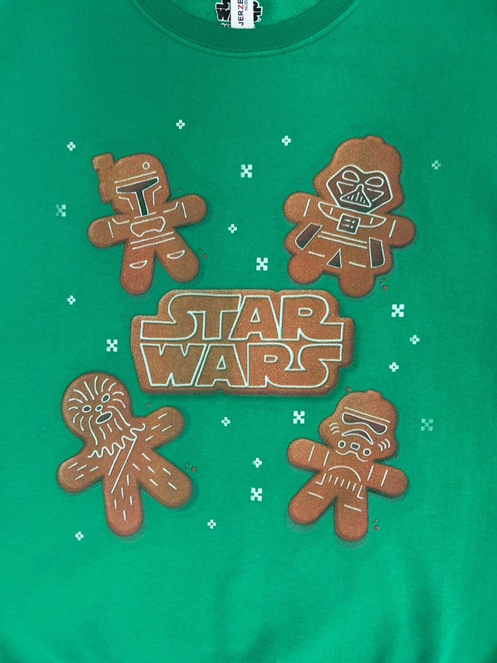 Star Wars Men’s Christmas Gingerbread Cookies Darth Vader Stormtrooper ...