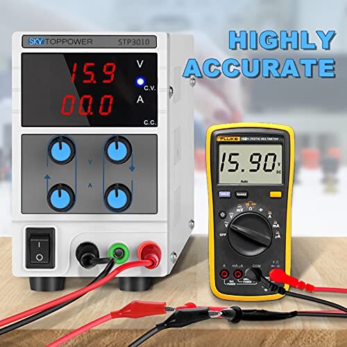 DC Power Supply Variable, 30V 10A Bench Power Supply 30V 10A/3-Digits ...