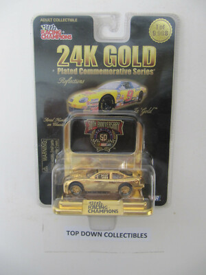 Stock Rods Racing Champions 50th Nascar Anniversary 24K Gold Plated 1: ...