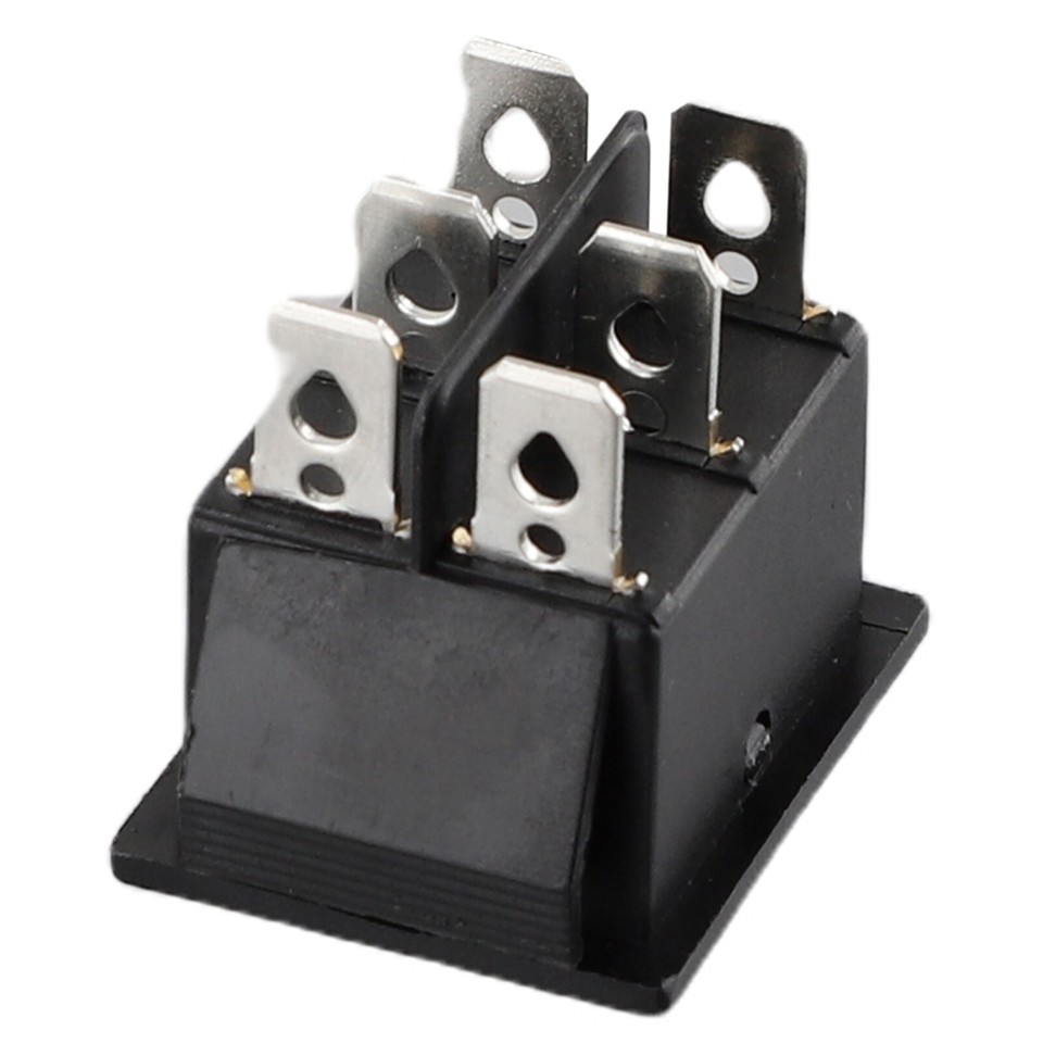 6 PIN DPDT Double Pole Double Throw 20A Momentary Rocker Switch ...