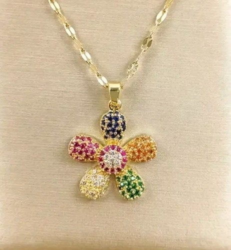 Flower Necklace easter spring fashion jewelry FAST Free Ship | eBay