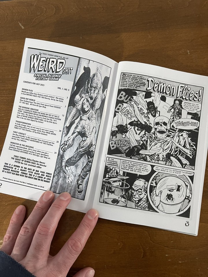 Weird Sh*t ‘Zine #5 Pre-Code Reprints EC Fanzine Horror Sci-Fi Comics ...