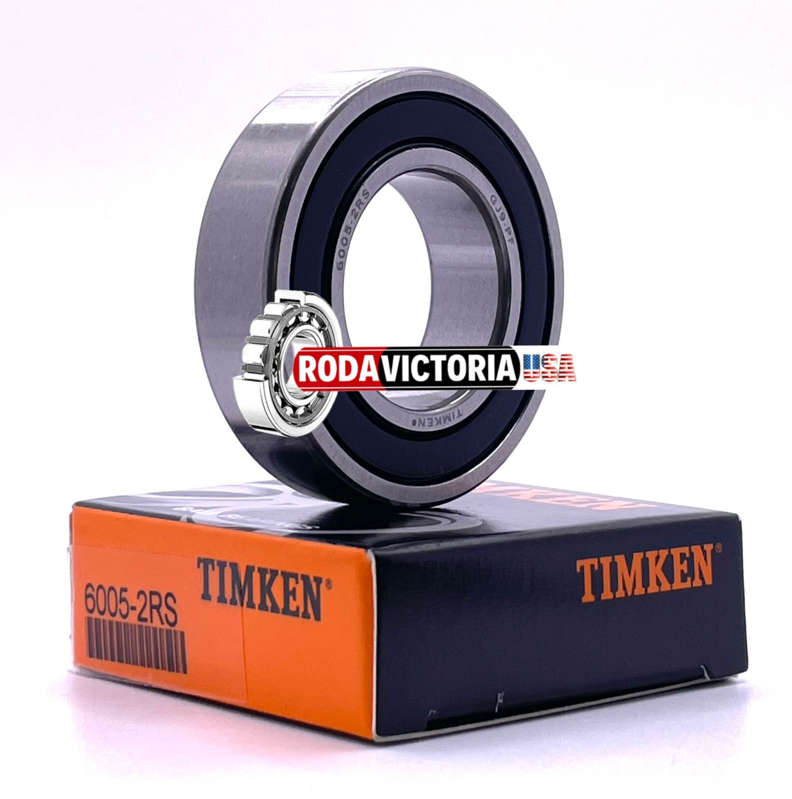 TIMKEN 6005 2RS DEEP GROOVE BALL BEARING, RUBBER SEALED 25x47x12mm 6005 ...