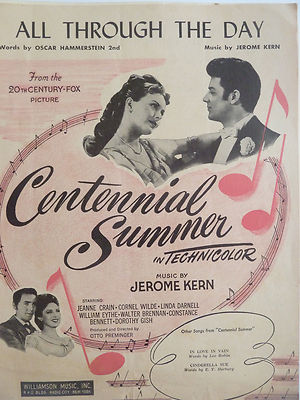 All Through The Day - 1946 Sheet Music by Oscar Hammerstein 2nd ...