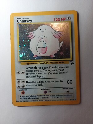 Pokémon TCG Chansey Base Set 2 3/130 Holo Unlimited Holo Rare | eBay