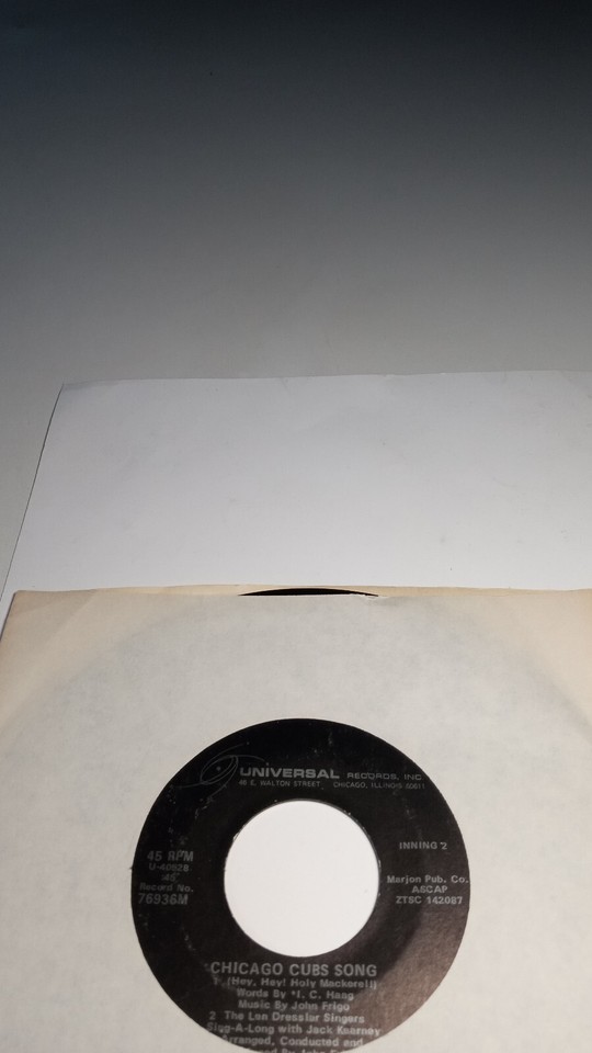 The Len Dresslar Singers - Chicago Cubs Song - 45 Record 1969 Original ...