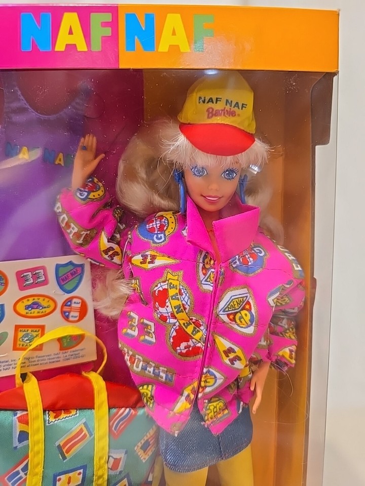 Barbie Naf Naf Travel Doll With Stickers 1993 Mattel No 10997 NRFB | eBay