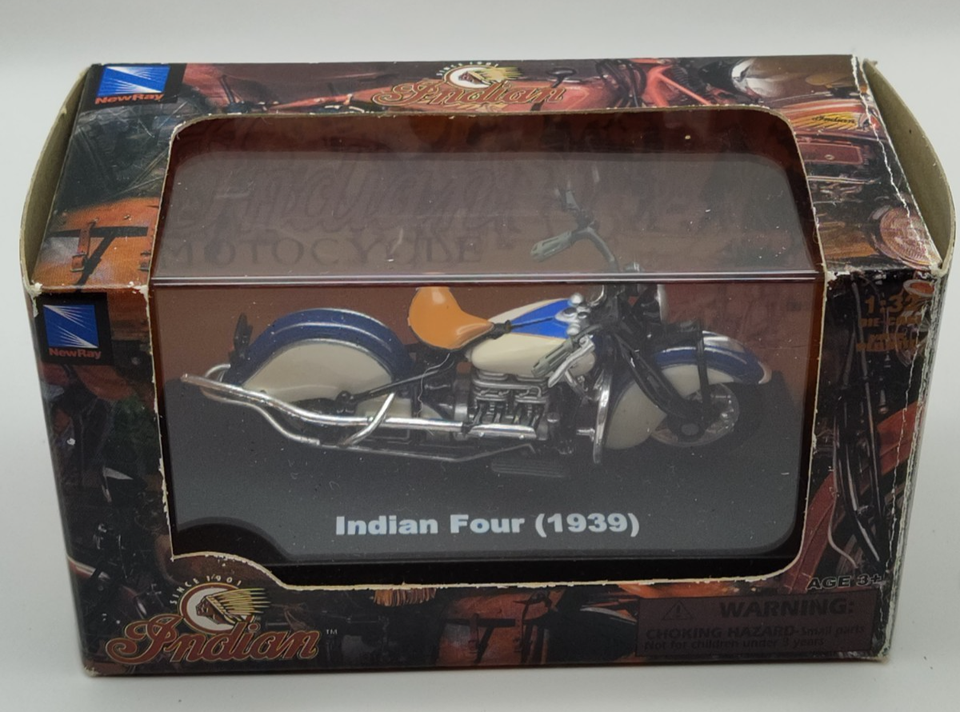 2005 New Ray Toys Indian 1:32 scale motorcycle lot of 6 In box, read ...