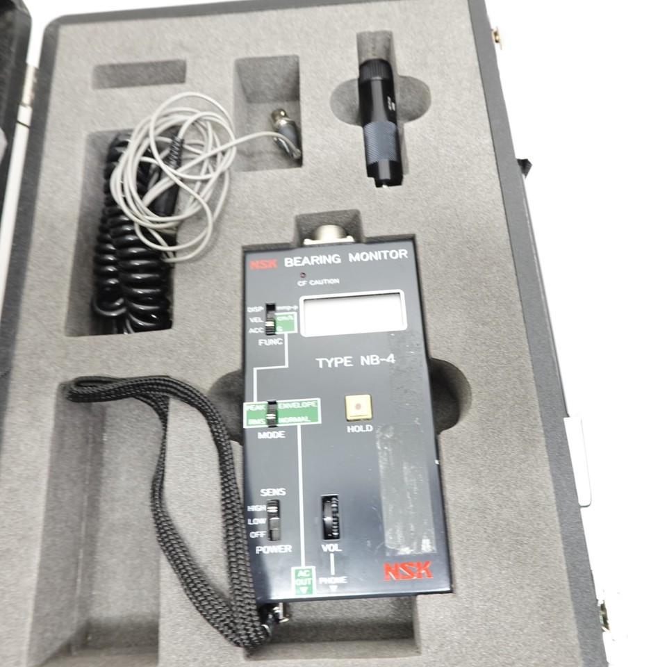 NSK Bearing Monitor Type NB-4 Vibration Analyzer w/ Case & Sensors | eBay