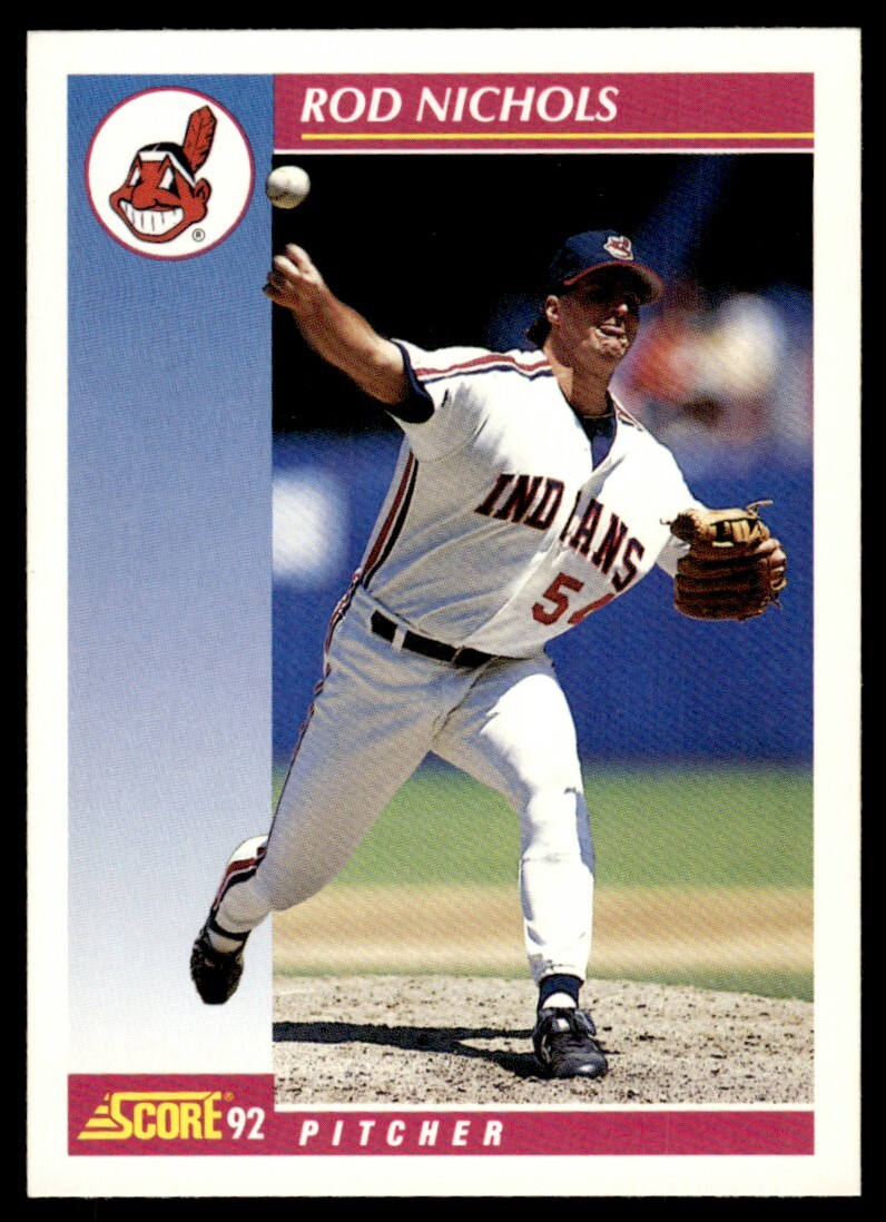 1992 Score #559 Rod Nichols Cleveland Indians | eBay