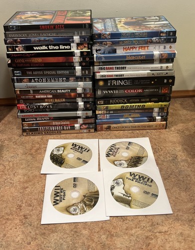 Lot of 35 DVDs Movies Action Drama Comedy Romance SCI-FI Adventure ...