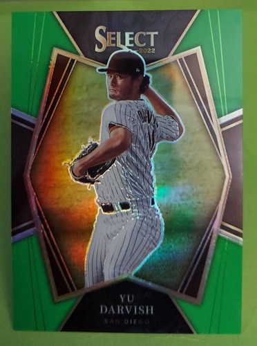 2022 PANINI SELECT YU DARVISH GREEN PRIZM 18/99 PADRES #184 FAN ...