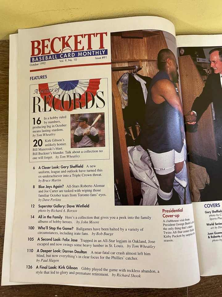 Beckett Baseball Card Monthly Mag 1992 Oct #91 Sheffield Padres | eBay