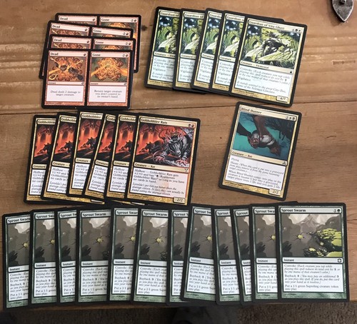 MTG 28 Card Lot Sprout Swarm Gobhobbler Rats Guardian Of Vitu-Ghazi ...