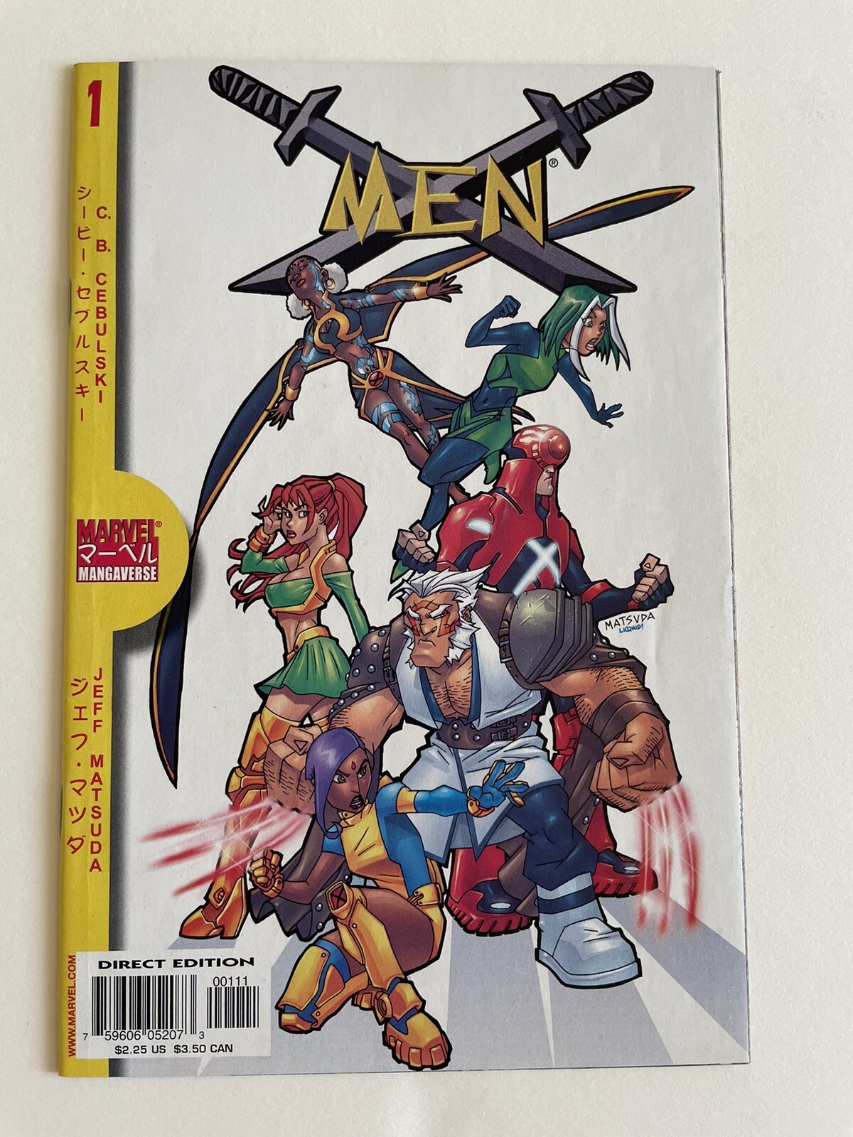 Marvel Mangaverse: X-Men #1 CB Cebulski Jeff Matsuda Marvel Comics 2002 ...